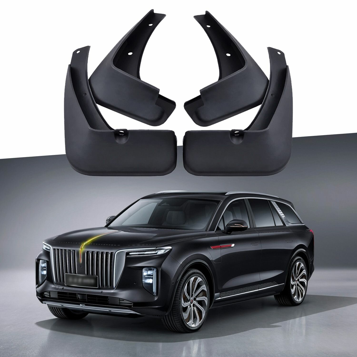 Автозапчасти для Hongqi E-HS9 2020-2023 брызговик устройство защиты от брызг защита внешней отделки(High configuration)-1