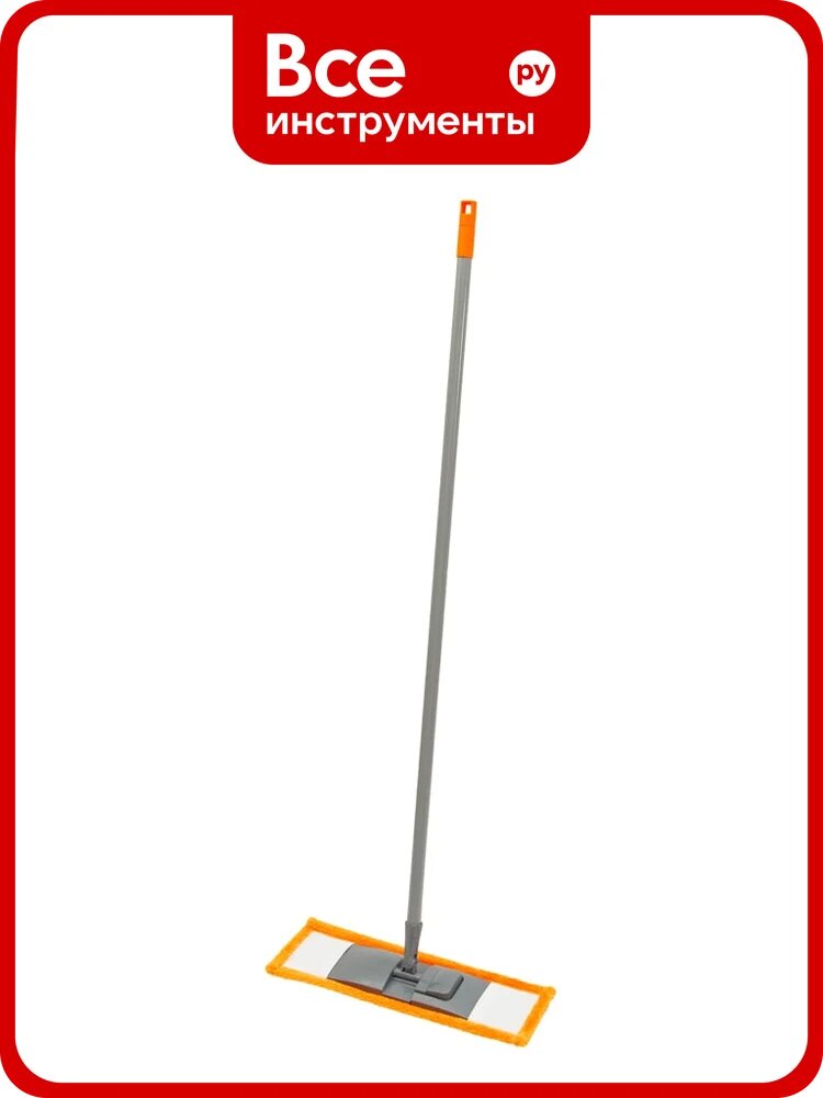 Швабра OfficeClean Professional ручка 110 см пластик флаундер 40 см насадка МОП микрофибра карманы