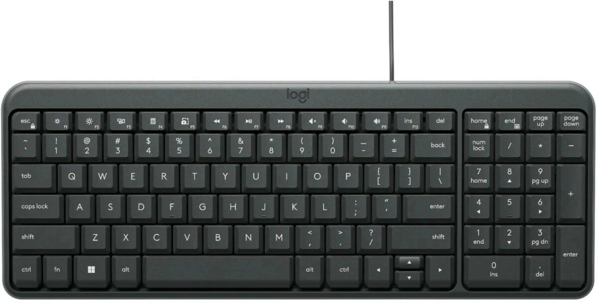 Клавиатура проводная Logitech K106, 99 клавиша, 1.8 м, черная 920-013902