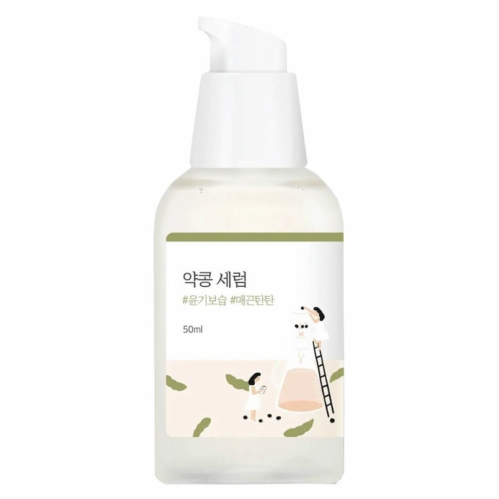 Сыворотка Round Lab Soybean Soybean Serum, Питательная сыворотка для лица с экстрактом черной сои и пантенолом, 50 мл