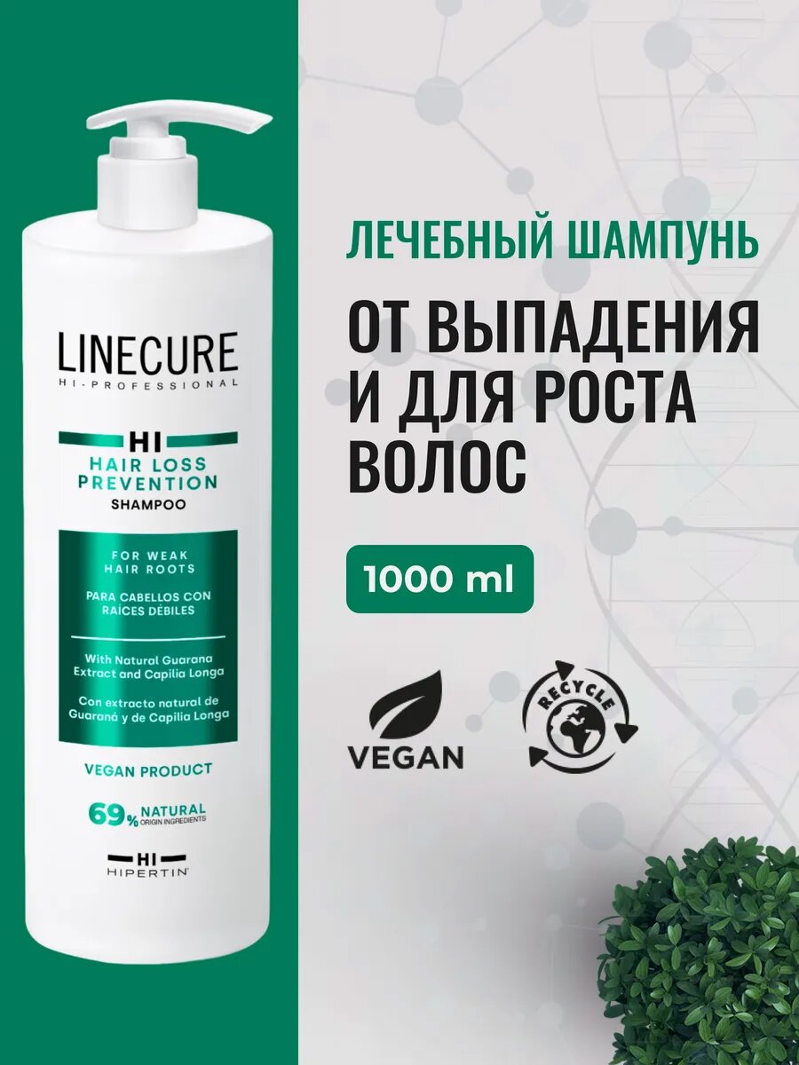 HIPERTIN Шампунь от выпадения волос для женщин мужчин лечебн