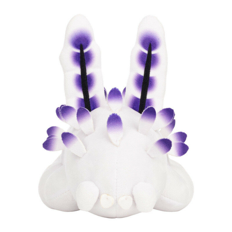 Pressure animal plush doll with short plush for kids room decor white a