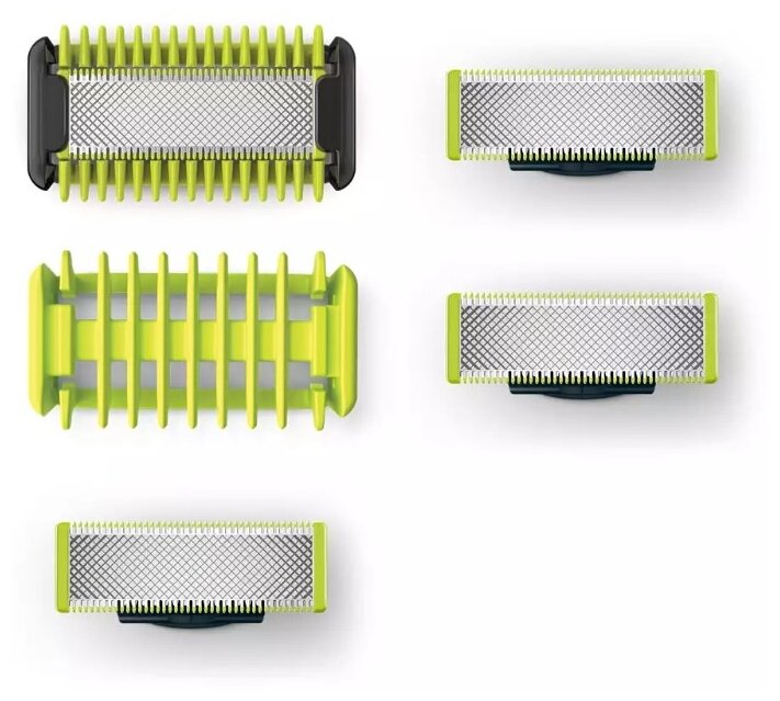Сменное лезвие Philips QP310/50 для бритв OneBlade, 2 насадки бритвенные+насадка для тела+ насадка оккантовки.(4 насадки)