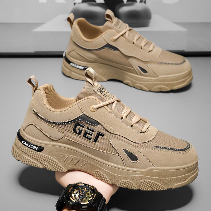 JYL Сникерсы мужские Лето Ходьба Легкость Дышащая сетка/H8888 Khaki