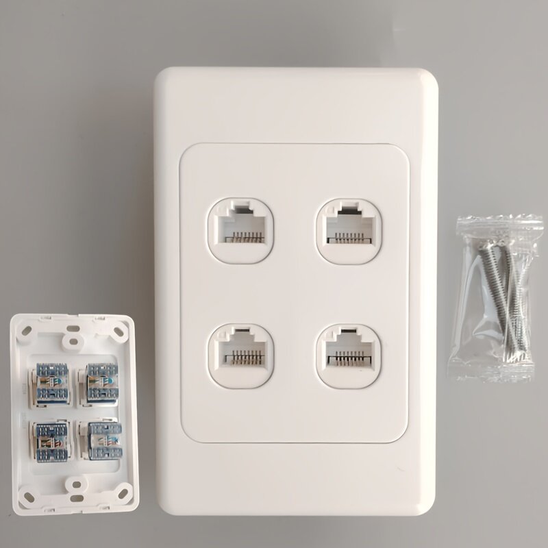Патч-панель CAT.6 RJ45 настенная, 1-6 портов, австралийский стандарт, модель 120-4