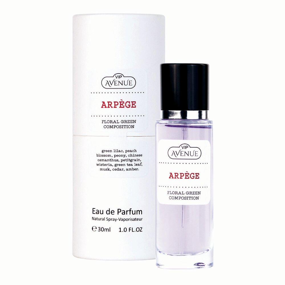 Парфюмерная вода Delta parfum VIPAVENUE "Arpege", для женщин, 30 мл