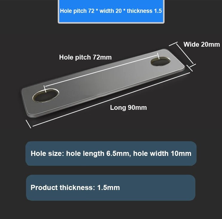 Никелированная медная шина для литиевых аккумуляторов Heltecbms 72x20x1.5mm