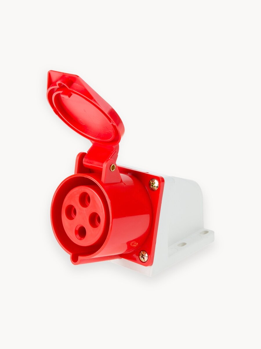 Розетка REXANT электрическая стационарная 3Р+РЕ 32А 380В IP44