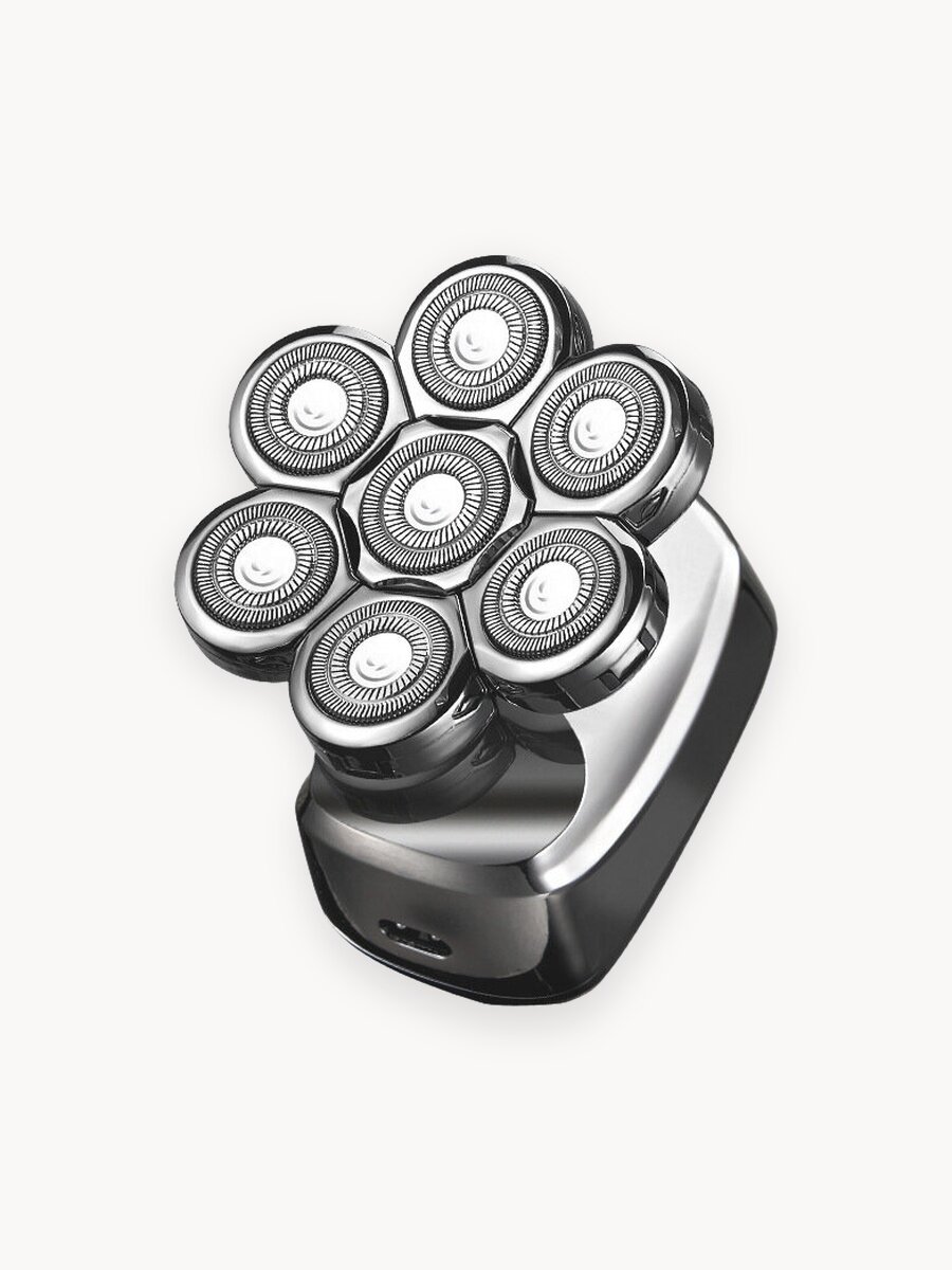 Беспроводная электробритва 5в1, роторная, для чувствительной кожи, 7 бреющих элементов