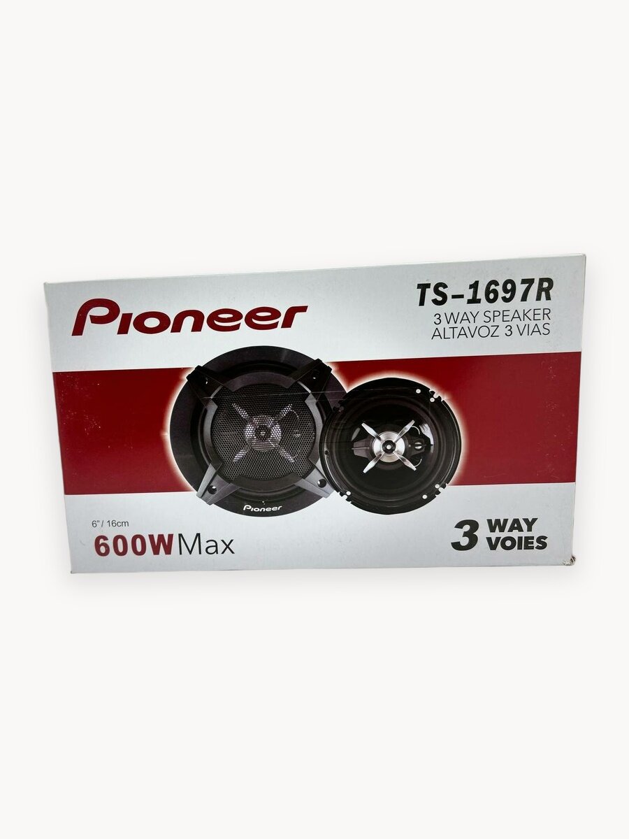 Автоколонки Pioneer TS-A1697S, коаксиальные, 3 полосы, 16 см, 600Вт
