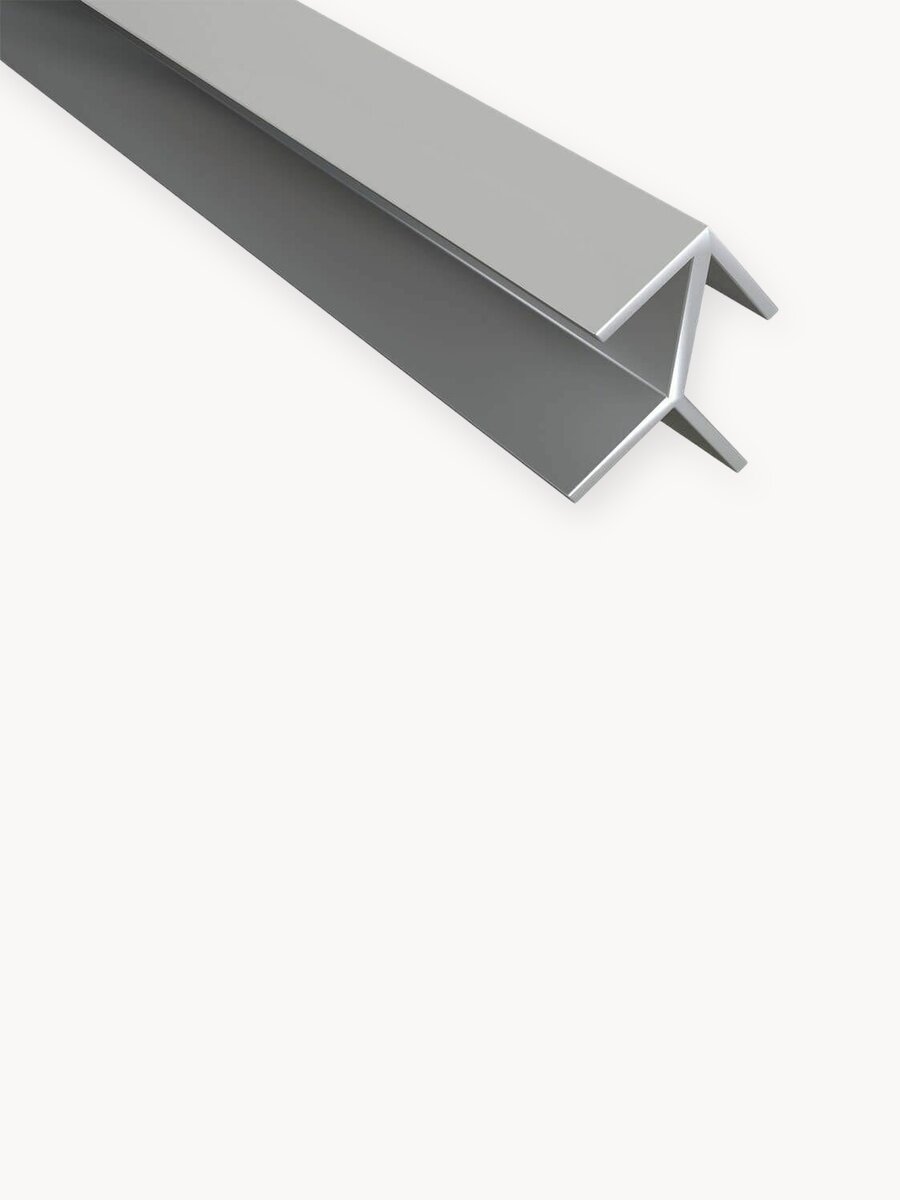 Планка профиль для стеновой панели 10 мм соединительная угловая 2 шт