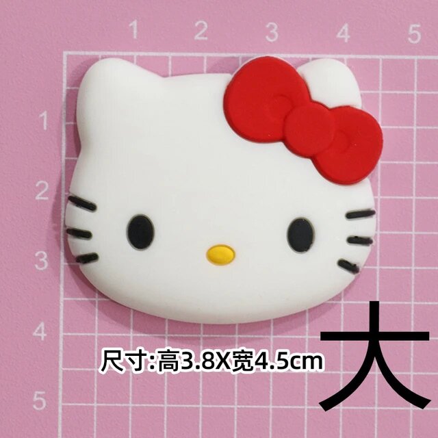 Miniso Hello Kitty Мягкий клей для обуви из ПВХ своими руками, аксессуары для обуви Sanrio Cartoon, подвески для сабо, сандалий, украшения для вечеринок, подарки,