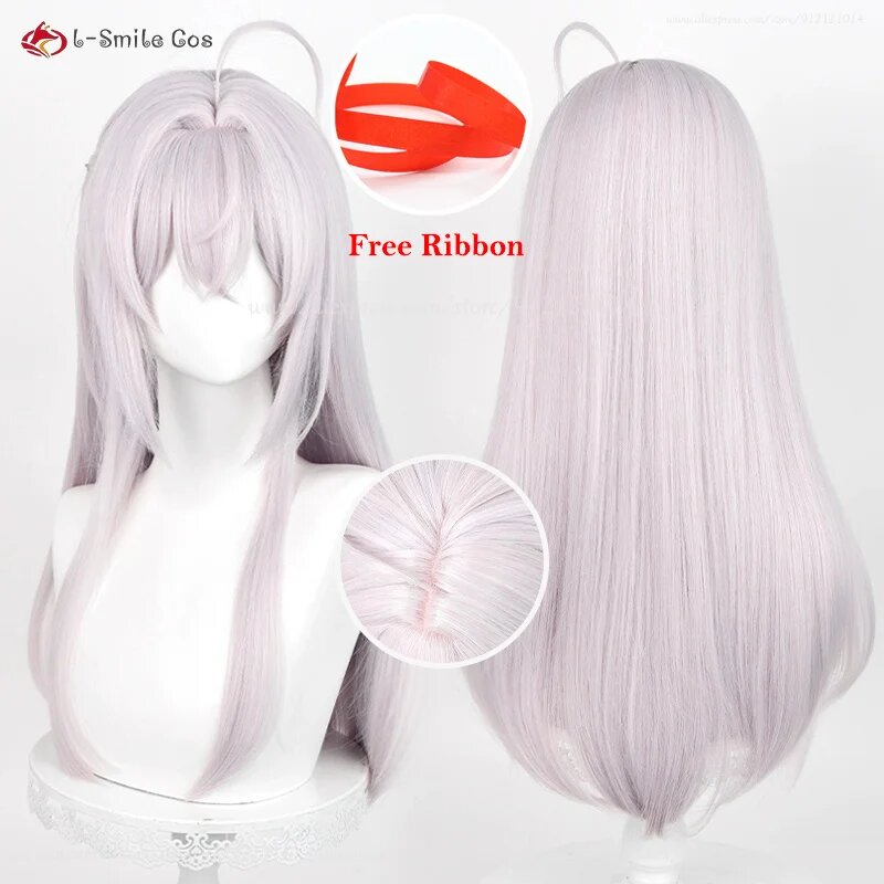 Аниме Алиса Михайловна Kujou Косплей Парик 60 см Серый Розовый Парики Алия Косплей Аниме Парик Термостойкие Синтетические Волосы + Кепка Для Парика