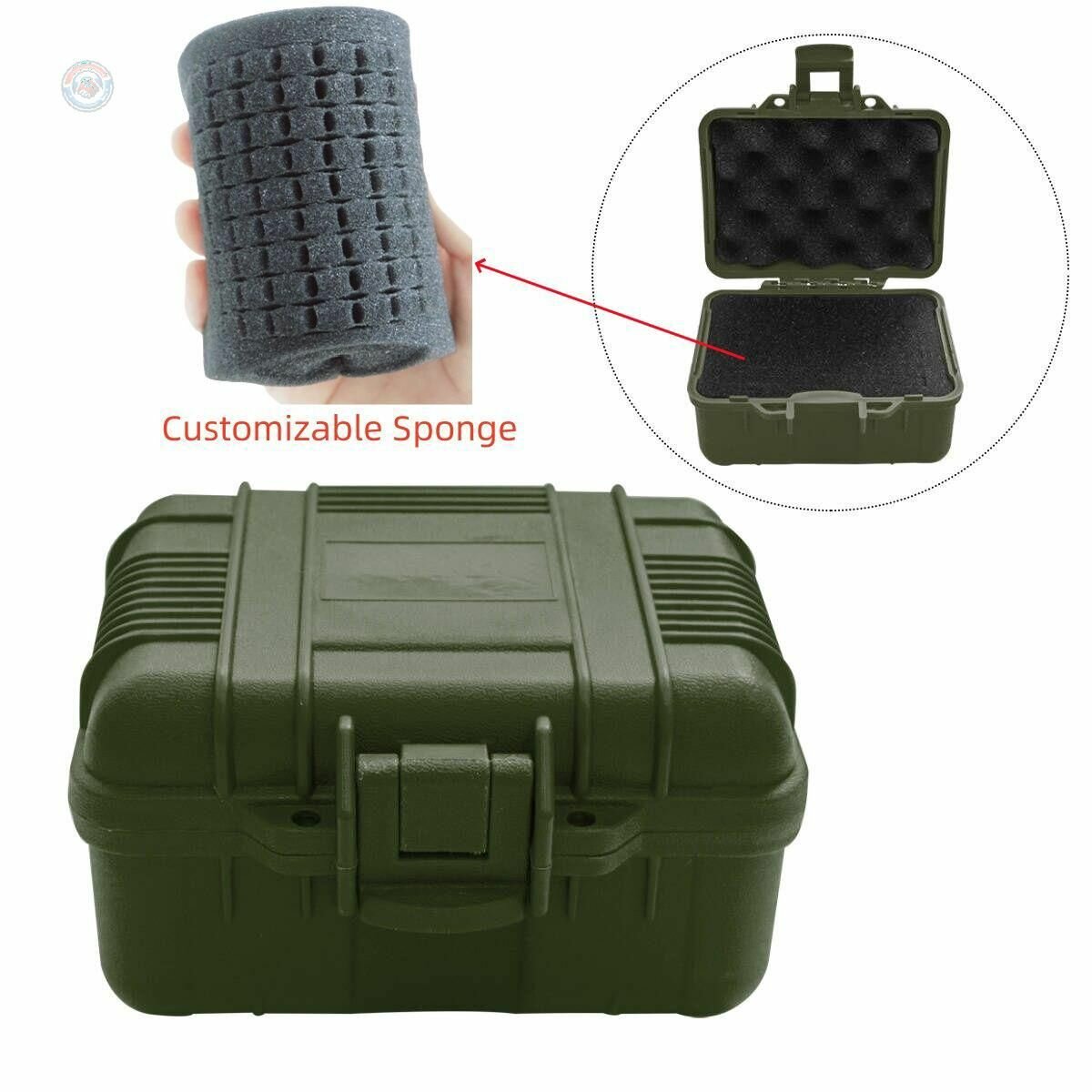 Портативный ящик для инструментов с противоударной пеной, ударопрочный пластиковый бокс для хранения на даче, в гараже, в машине, универсальный контейнер 1 шт