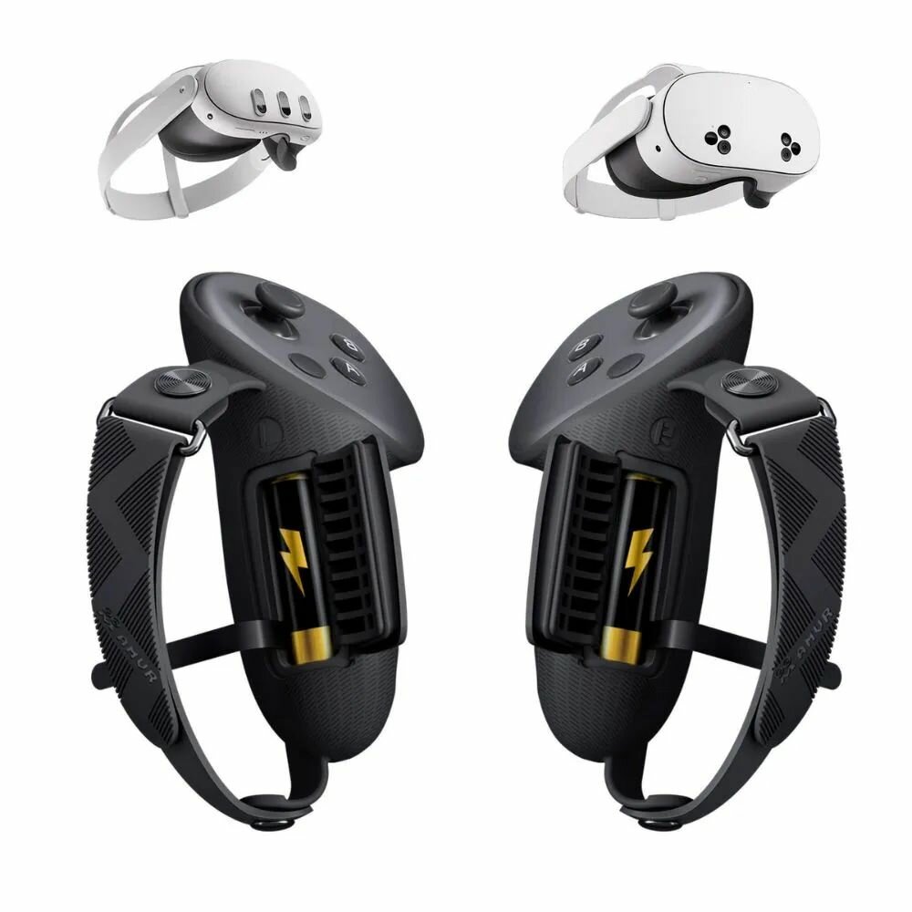 Силиконовые чехлы накладки на контроллеры геймпады ( джойстики ) для шлема VR Oculus Quest 3 и 3S Q3HS1