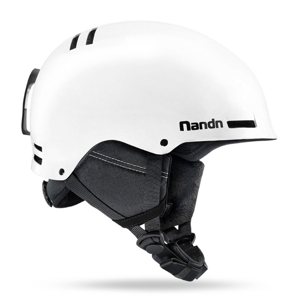 Шлем для сноуборда NANDN "NT30", для взрослых, белый, регулировка размера