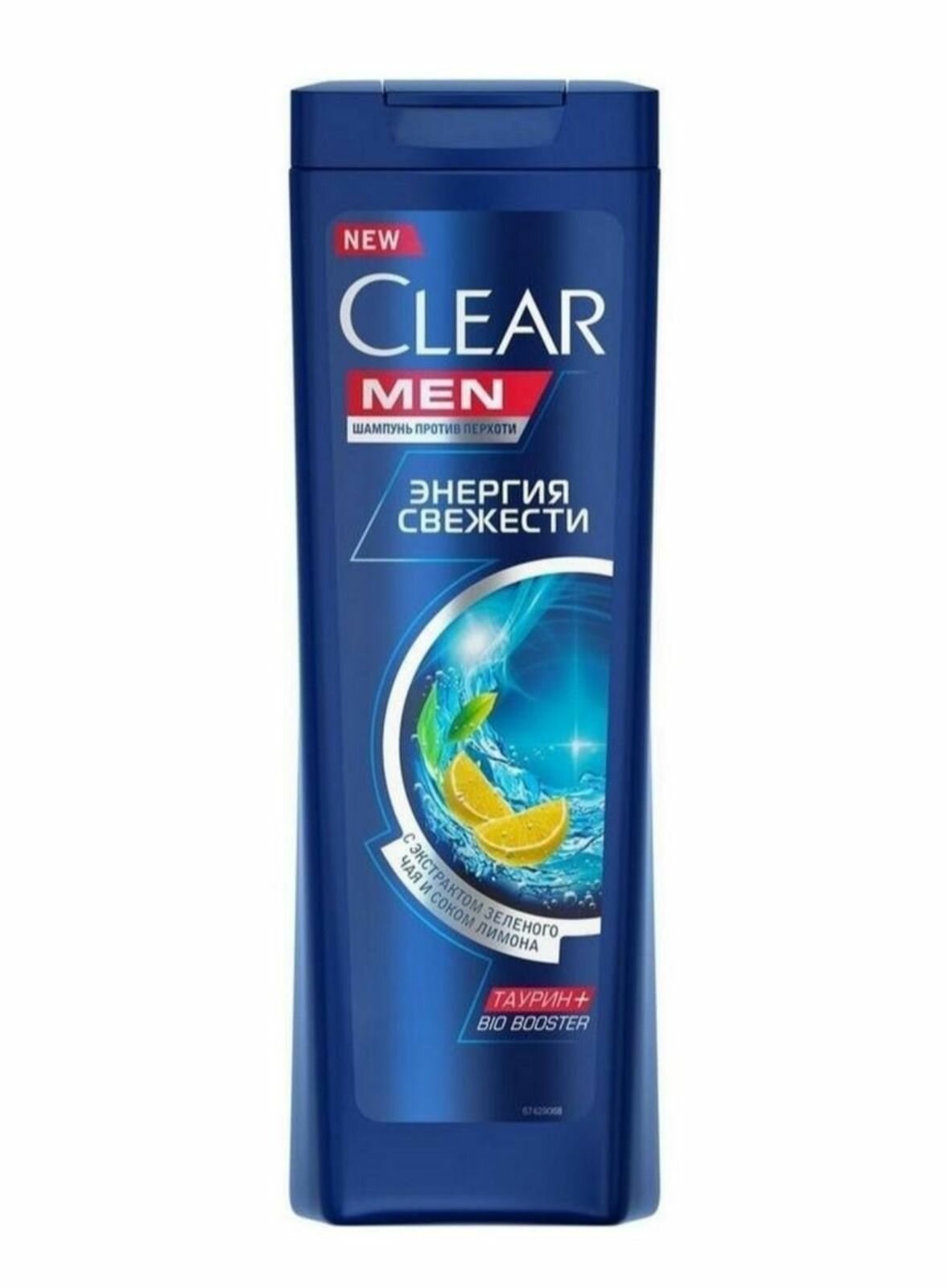 Мужской шампунь против перхоти Clear Men Энергия свежести с экстрактом зеленого чая и соком лимона 400 мл