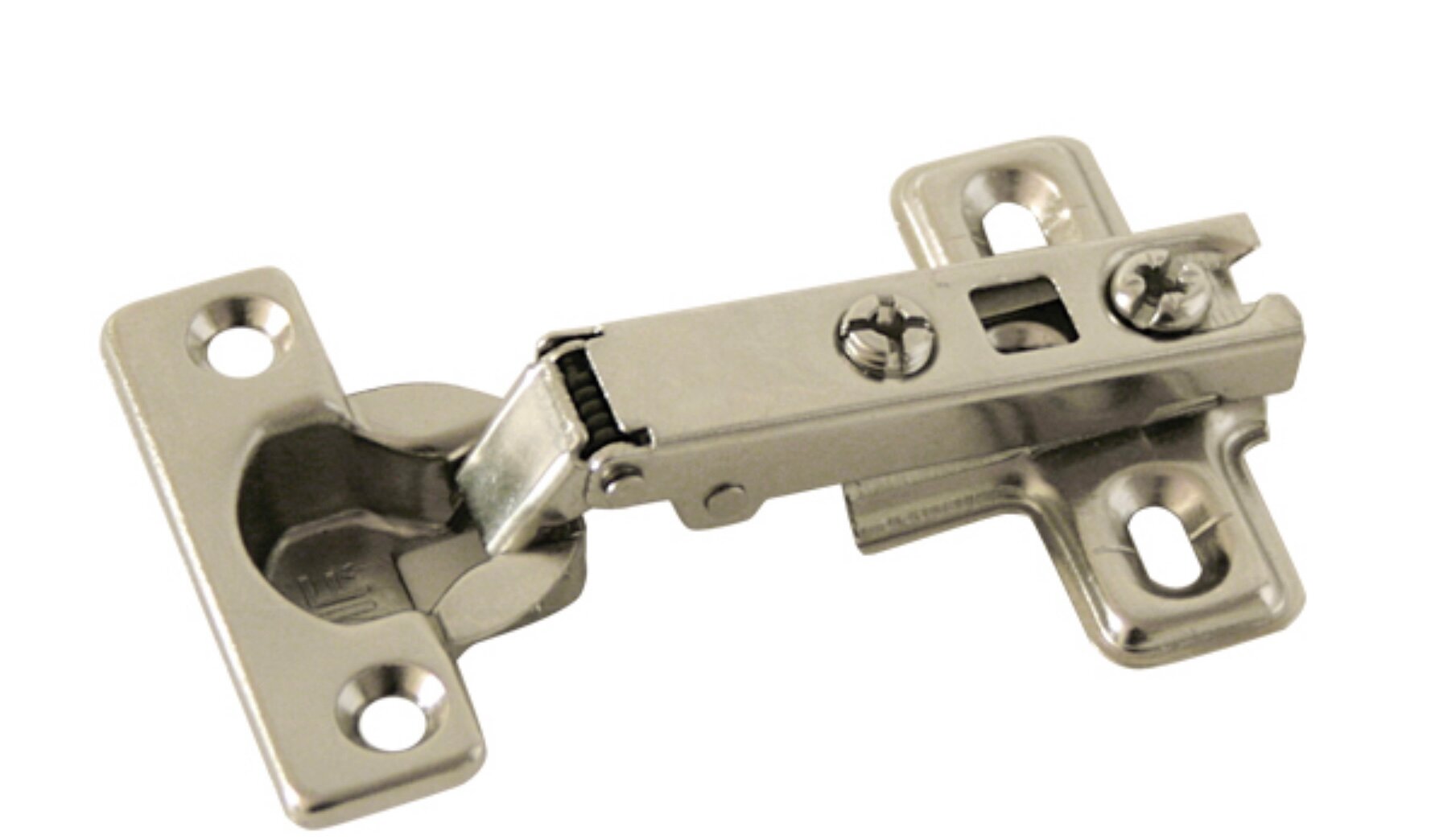 Петля мебельная, накладная, угол открывания 110*, Clip-on, 4 штуки