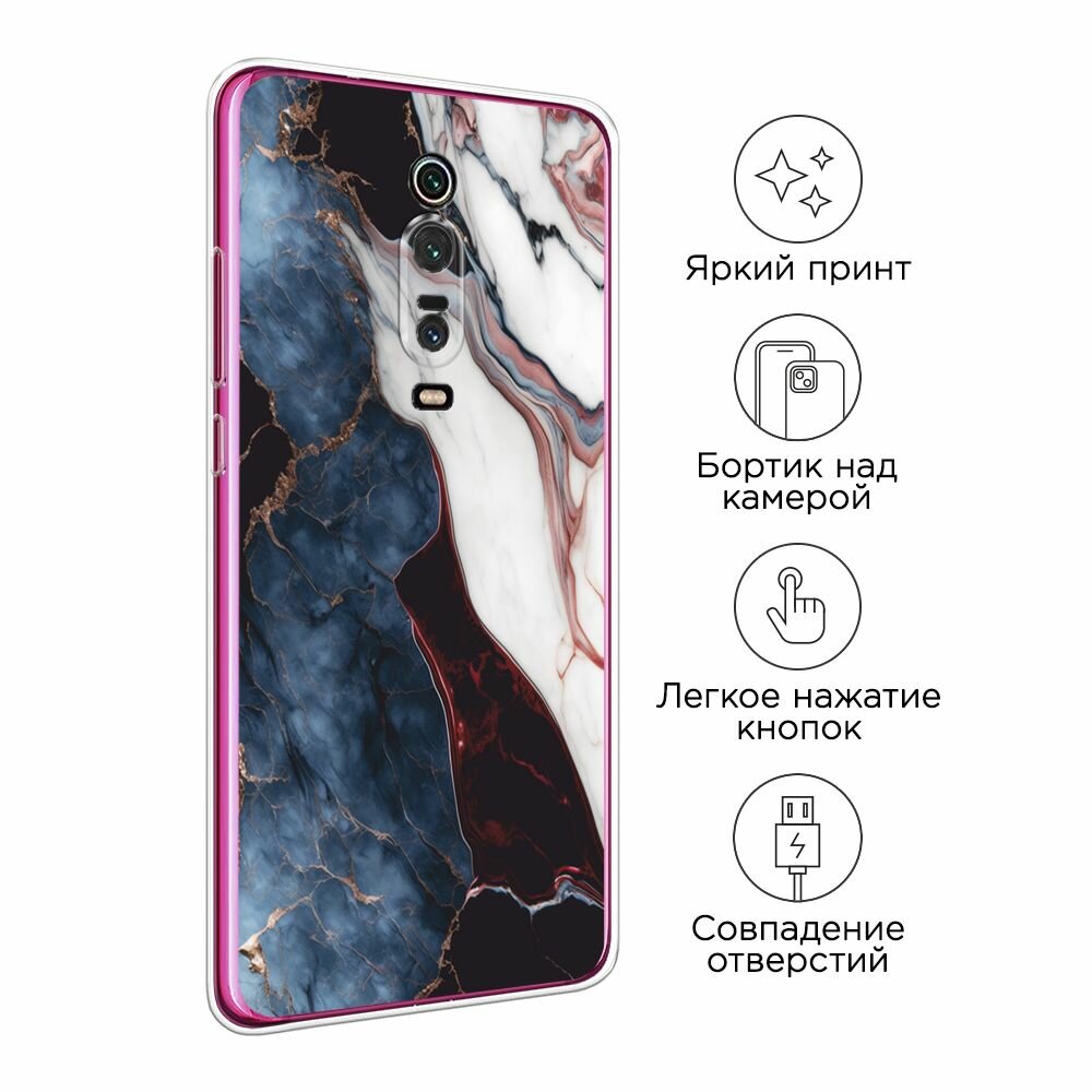 Чехол на Xiaomi Redmi K20/K20 Pro/Mi 9T/9T Pro / Сяоми Редми К20/K20 Pro/Mi 9T/9T Pro с принтом "Благородный мрамор" — фото 1