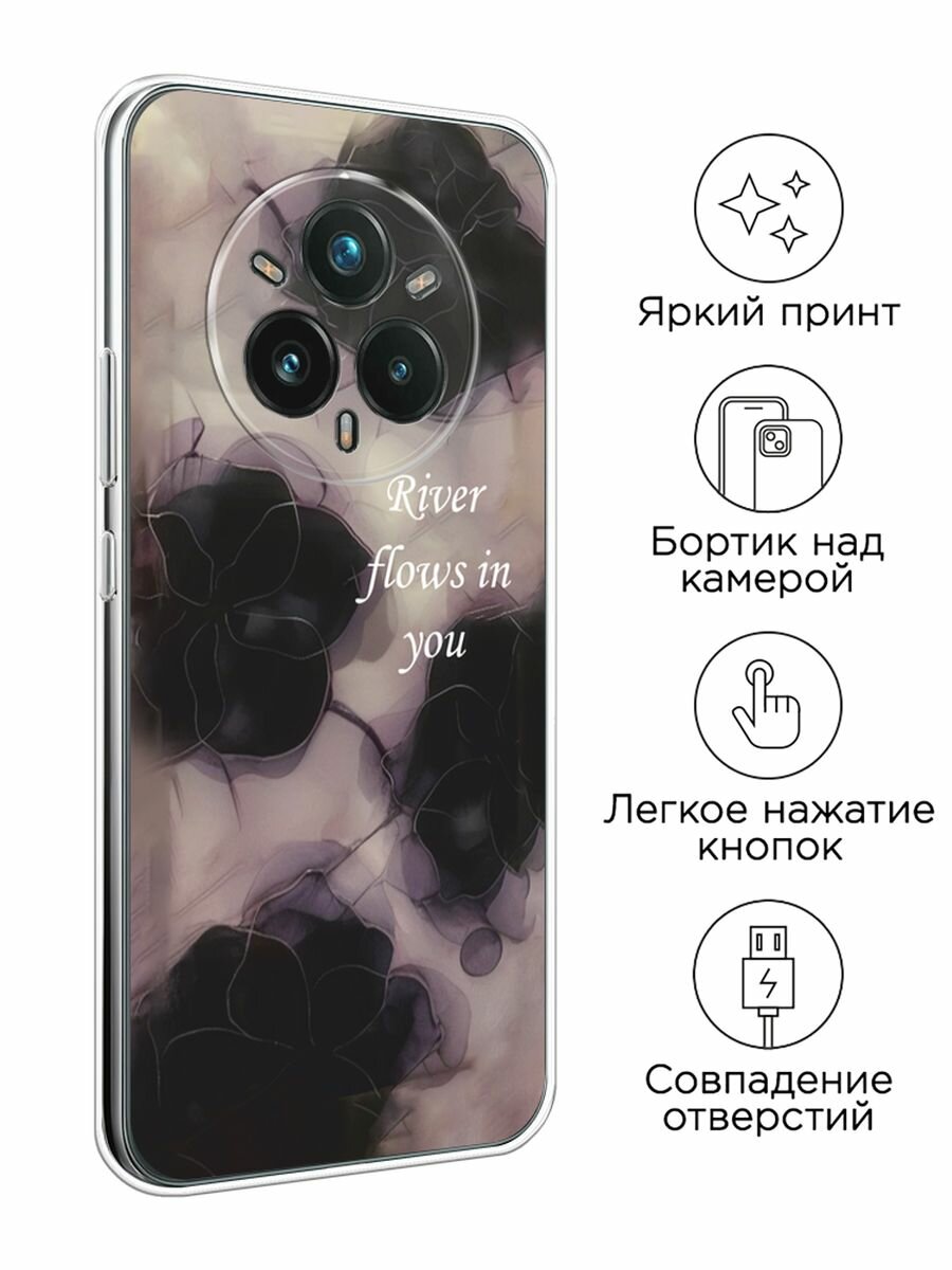 Чехол на Realme 14 Pro / Реалми 14 Про с принтом River flows in you — фото 1