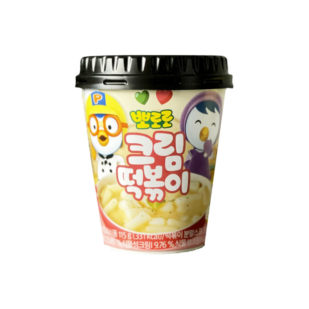 Рисовые палочки Пороро Ттеокбокки со сливочным вкусом 115 г, Южная Корея