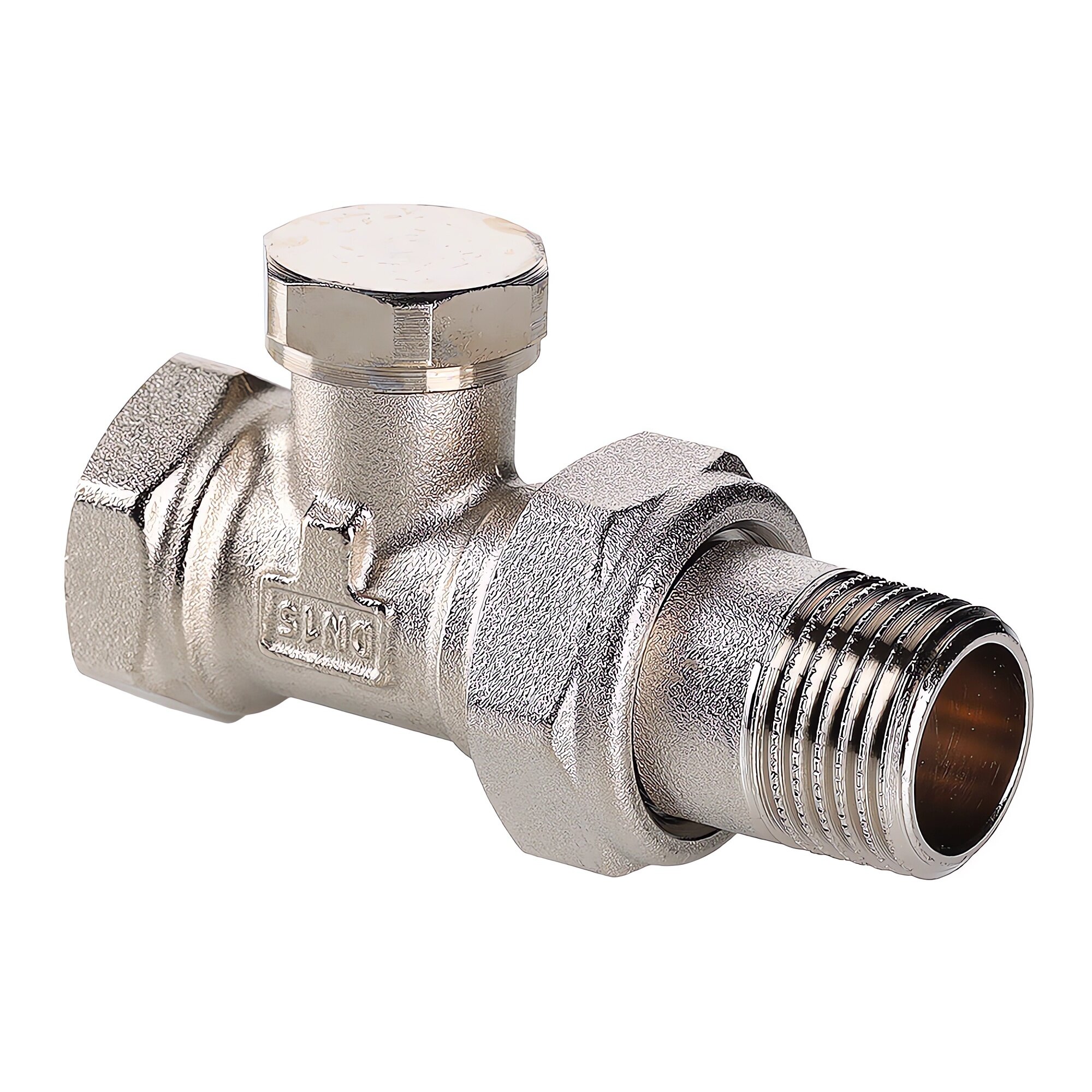 VT 020 Вентиль прямой скрытый для радиатора (внут-нар) 3/4" VALTEC