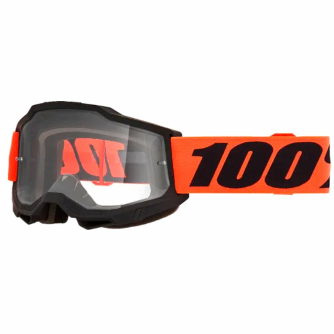 Кроссовые очки, маска 100% Accuri 2 Goggle, с прозрачной линзой.