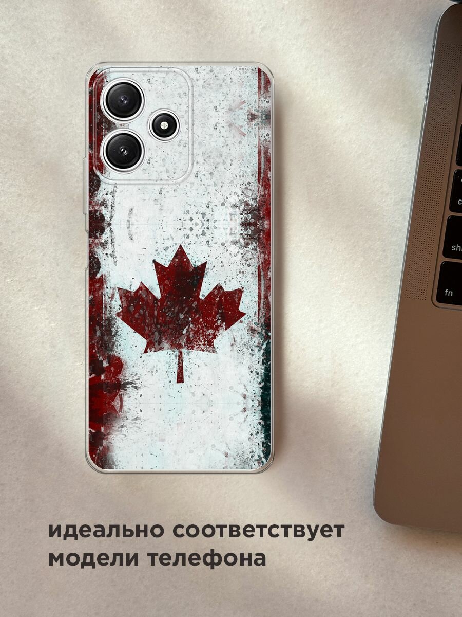 Чехол на Xiaomi Redmi 12 / Сяоми Редми 12 с принтом "Канада" — фото 1