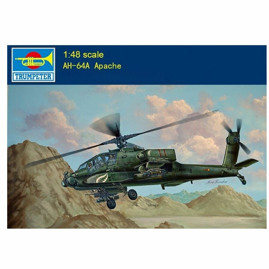 Trumpeter 05838 1:48 AH-64A Apache вертолет сборки модели комплект