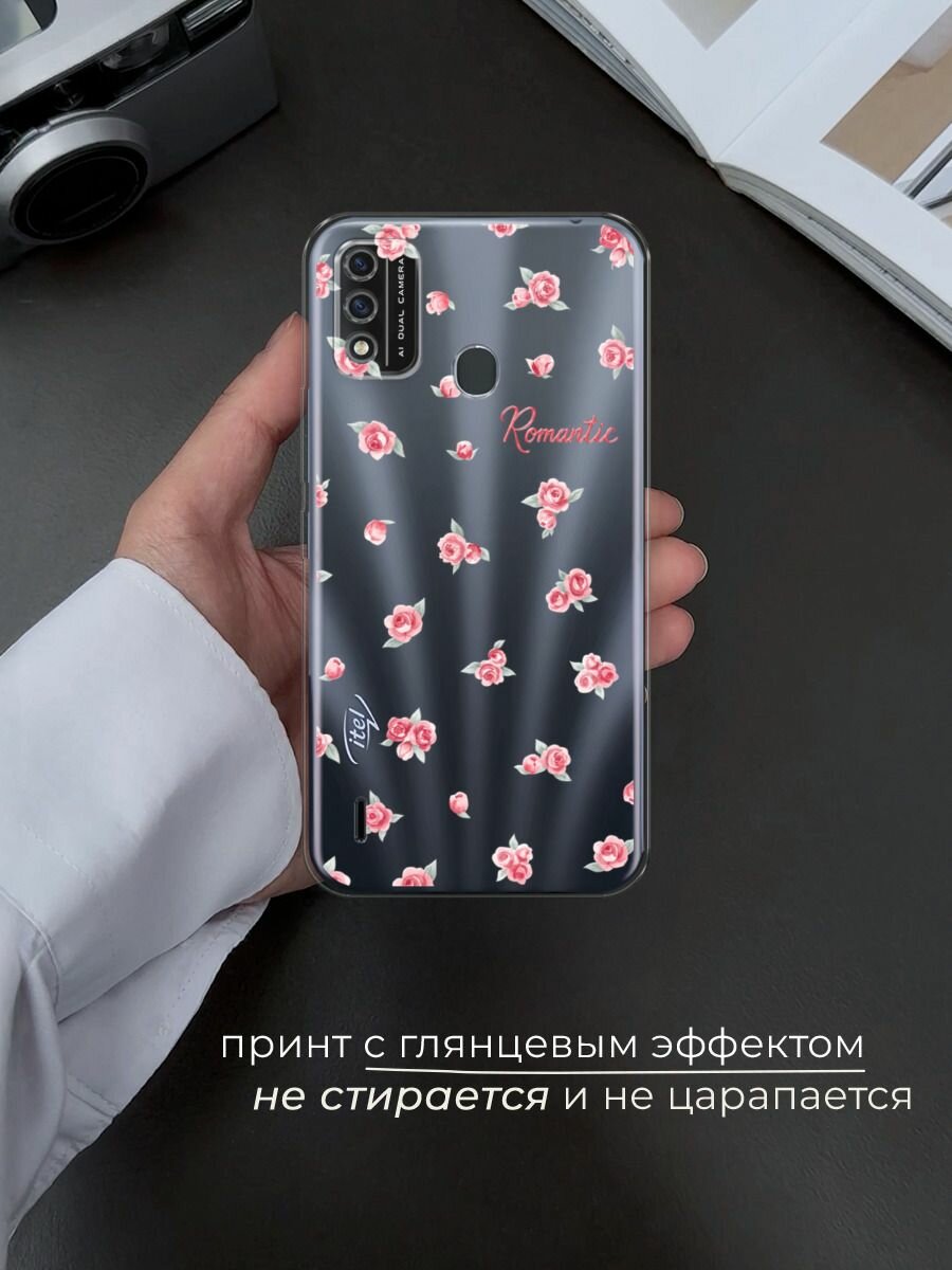 Чехол на Itel A48 / Ител А48 с принтом "Romantic 3" — фото 1