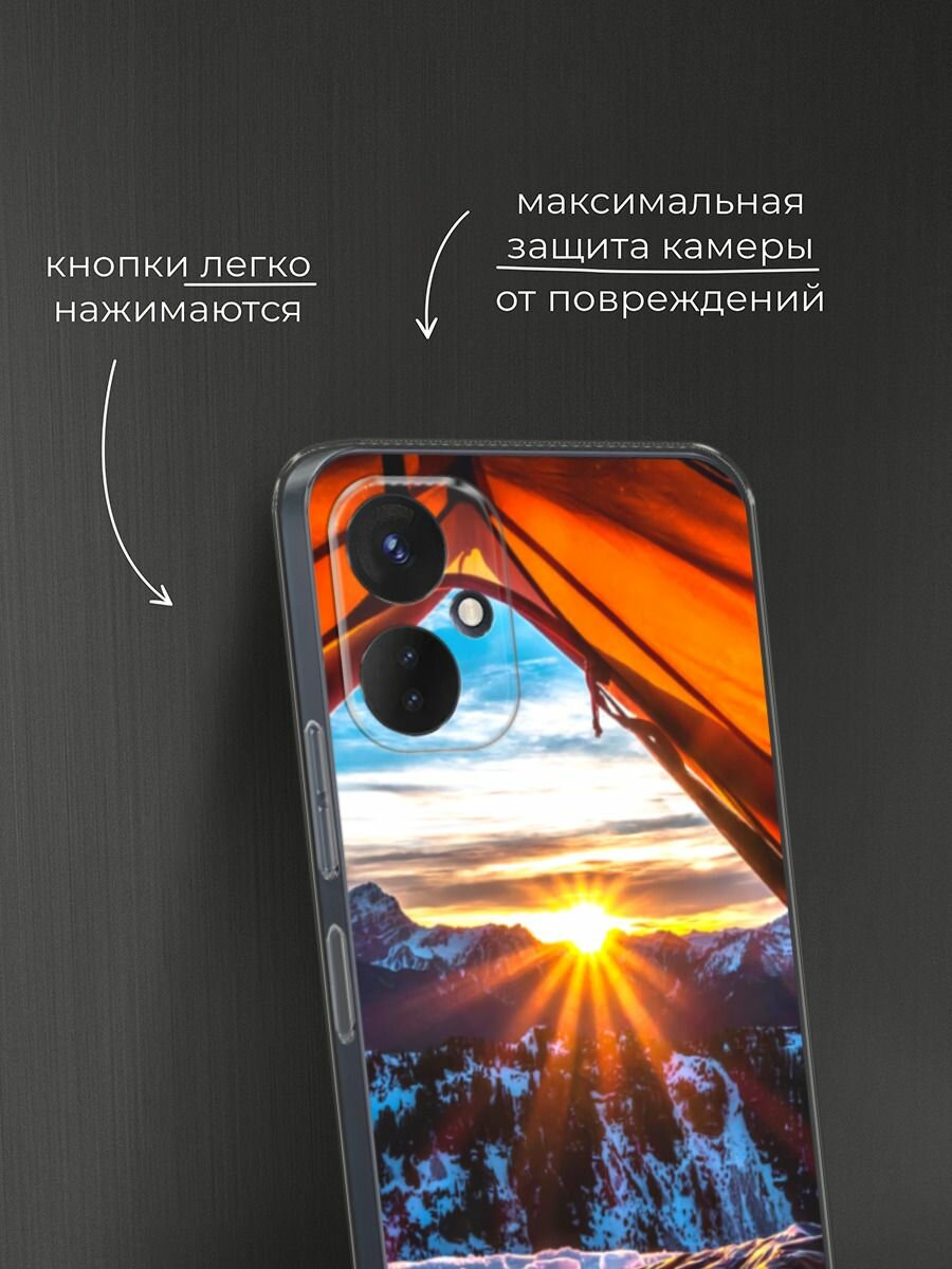 Чехол на Tecno Spark 9 Pro / Техно Спарк 9 Про с принтом "Горы 7" — фото 1