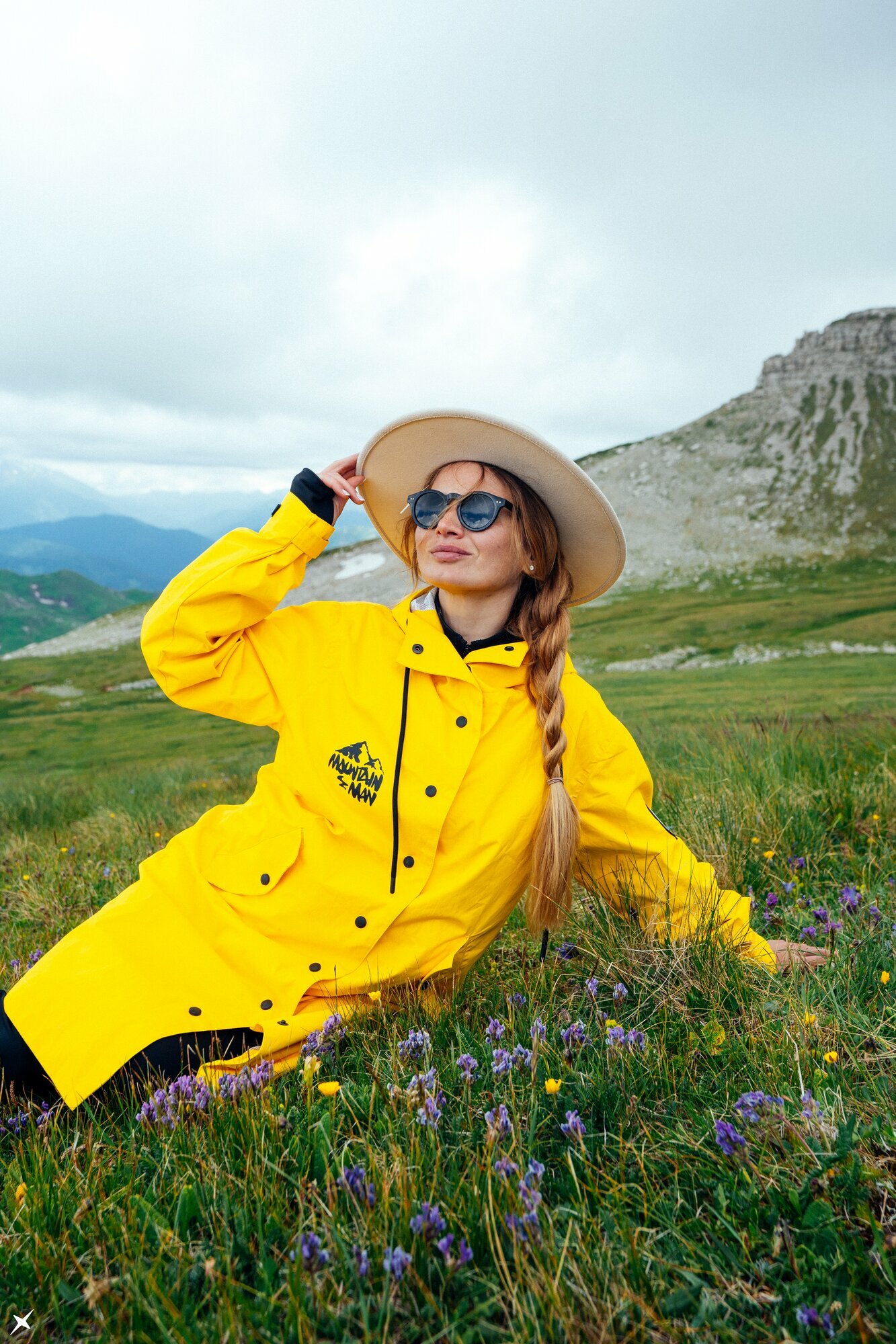 Плащ-дождевик Желтый Be wild and free