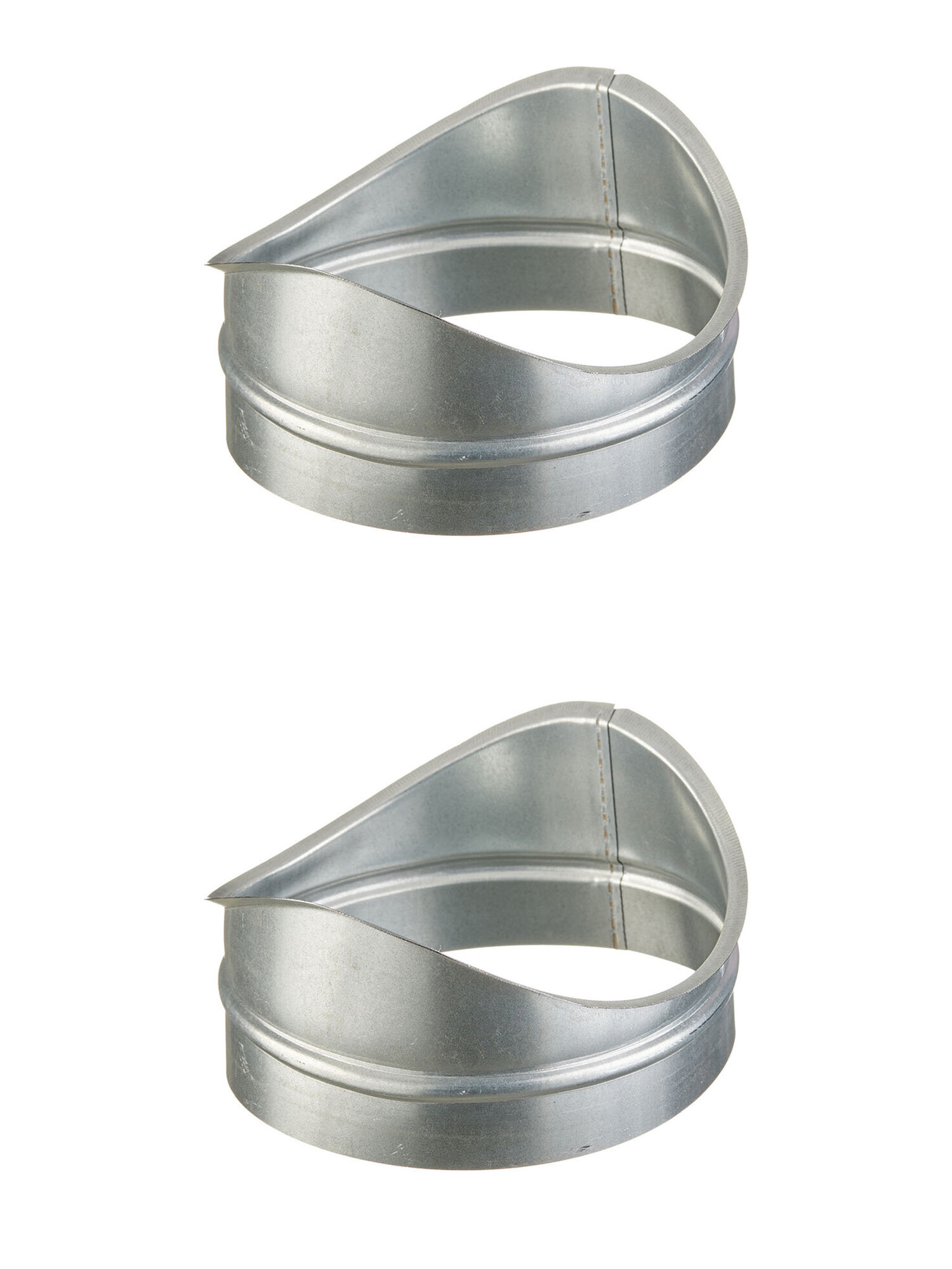 Врезка для круглых воздуховодов d200х160 мм оцинкованная (2 шт.)