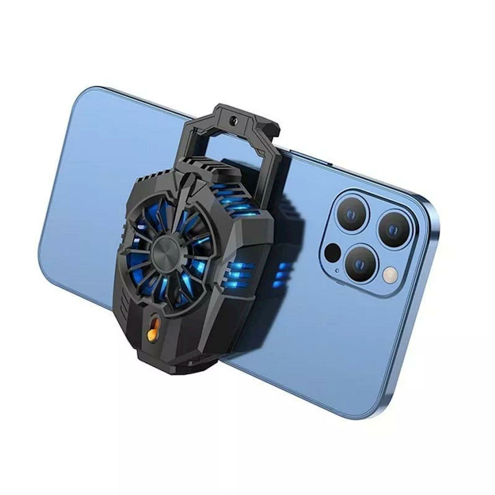 Кулер Hoco GM10, для телефона, RGB-подсветка, 1 вентилятор, 40x30x50 мм