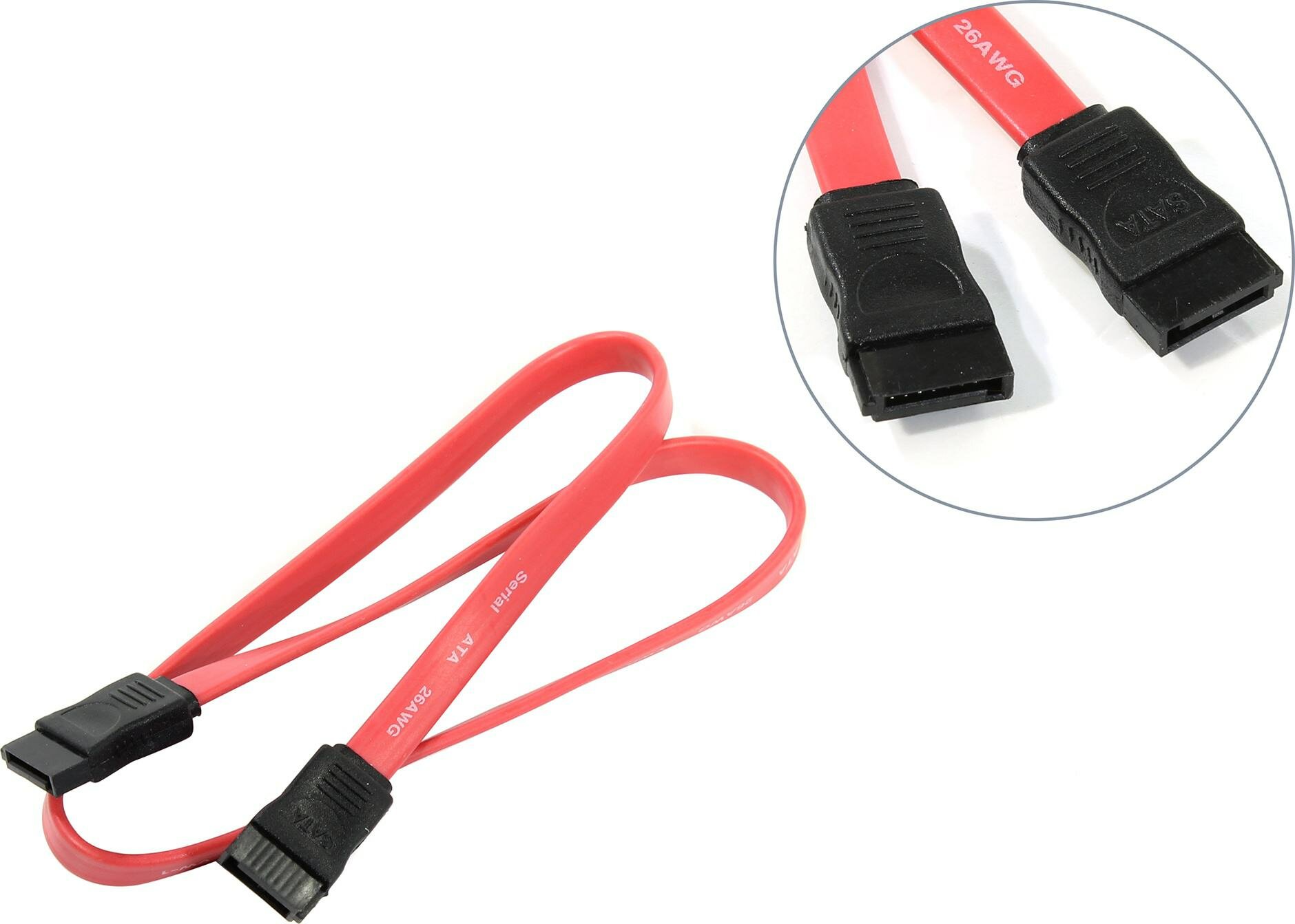 Кабель интерфейсный SATA, 50 см, BaseLevel