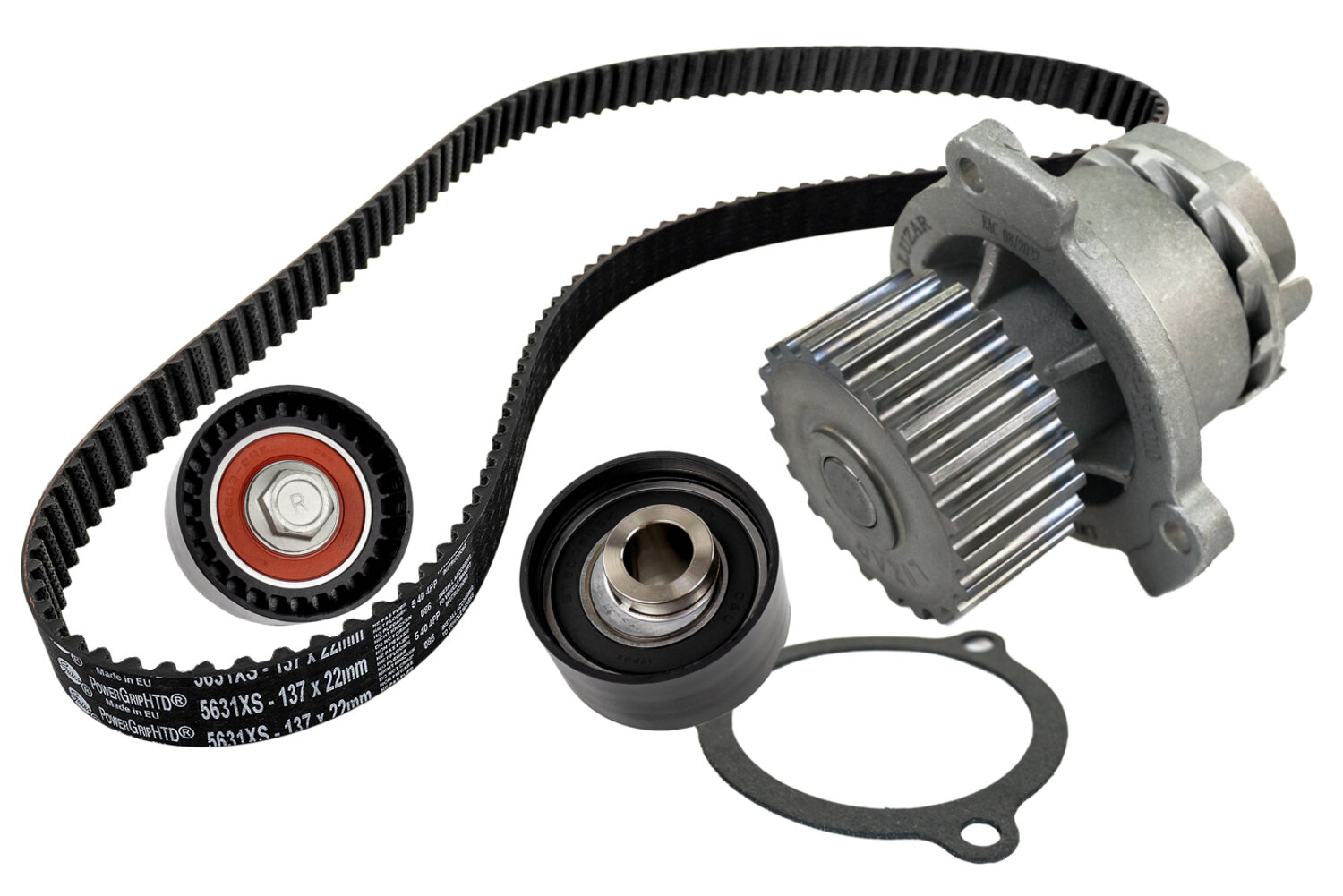 Комплект ремня ГРМ CHINA ORIGINAL GATES с помпой 21126 Luzar для 16-клапанных Лада Приора, Калина, Калина 2, Гранта, Гранта FL, Ларгус, Ларгус FL, Веста, Икс Рей, Датсун