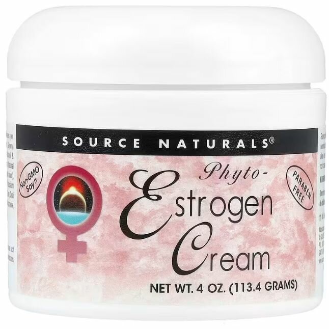 Source Naturals, Phyto-Estrogen Cream, фитоэстрогеновый крем, 113.4 грамм