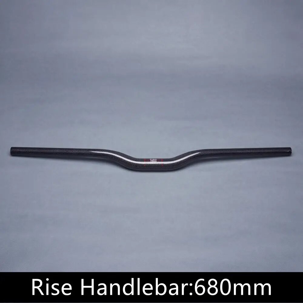 TOMTOU Карбоновый руль для MTB 3K глянцевый 31.8 мм 580-760 мм Rise Handlebar 680mm