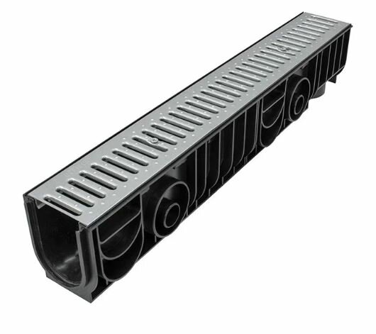 Ecoteck Лоток STANDART 100.175 h179 с решеткой стальной, кл. А15 46623