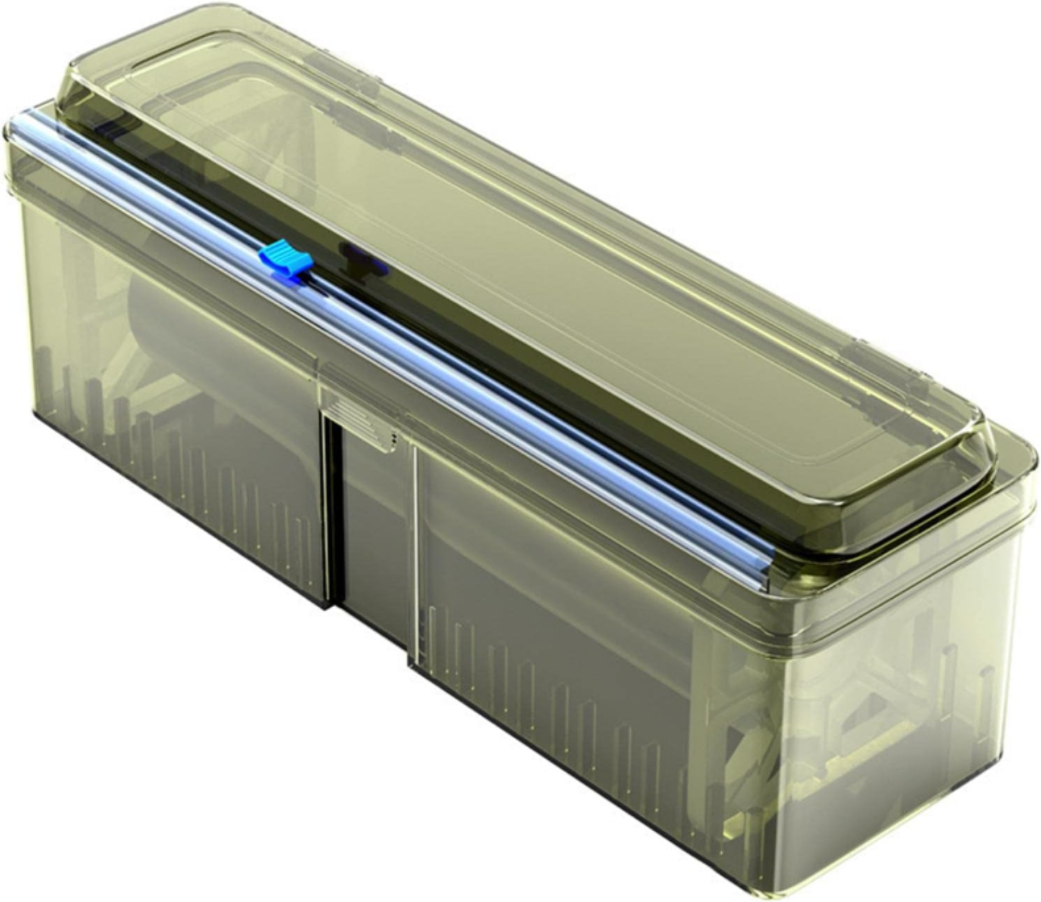 Dispenser для разрезки прозрачной пленки и диспенсер для разрезки алюминиевой фольги, пластиовая коробка для хранения, материал PVC, цвет Зеленый, размеры 34 x 11 x 11.5 см, вес 0.4 кг, количество 1 пластиовая коробка, применение кухня, столовая, магазин