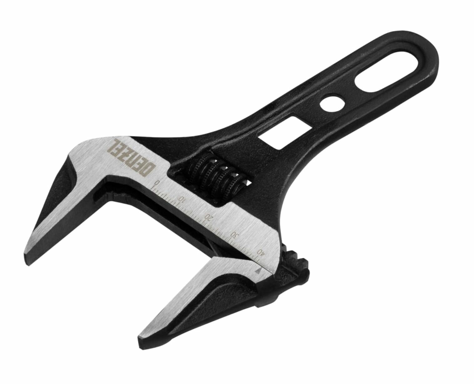 Ключ Denzel разводной 155 мм, crv, кованый, укороченная рукоятка 15753