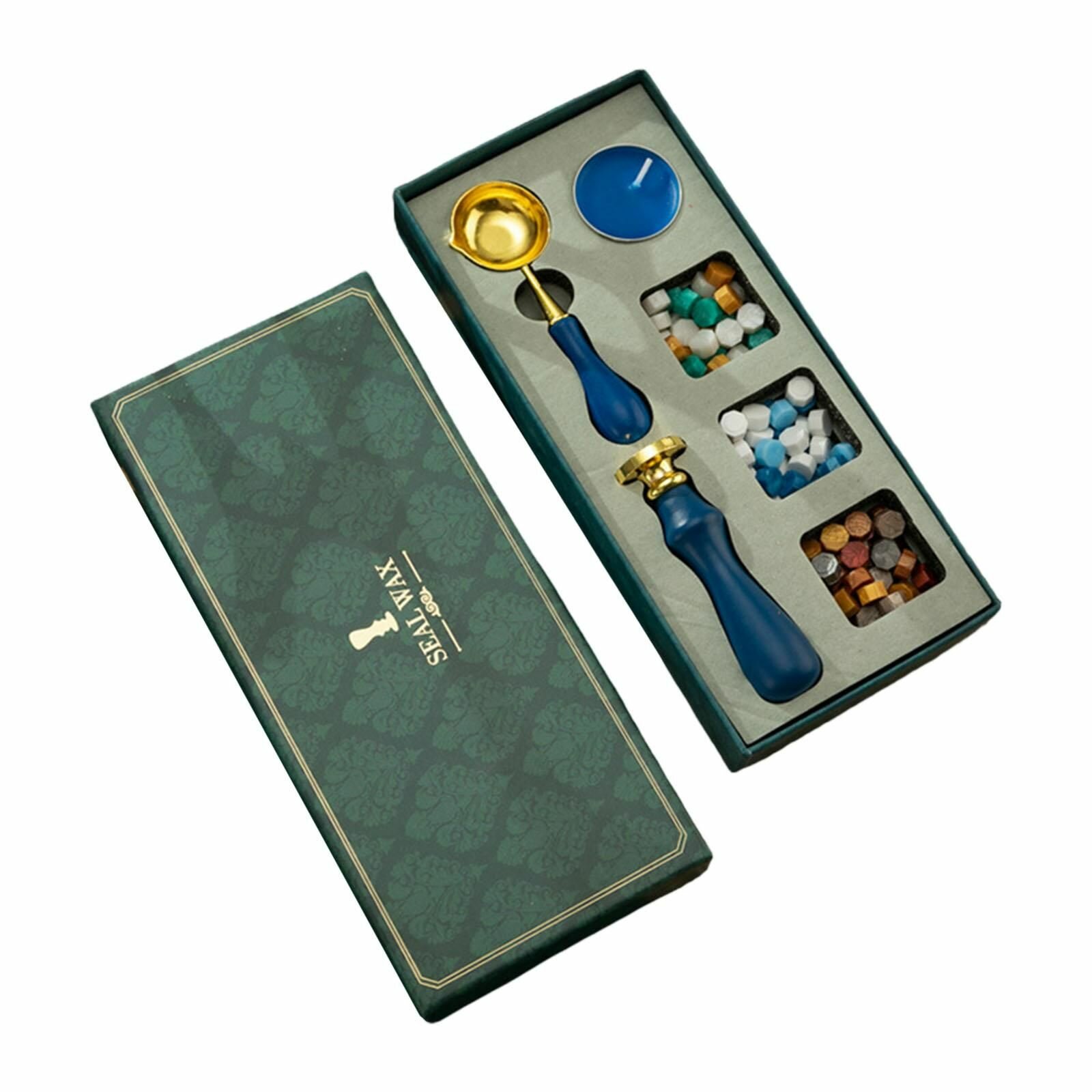 Старинный латунный штамп для сургуча, - E