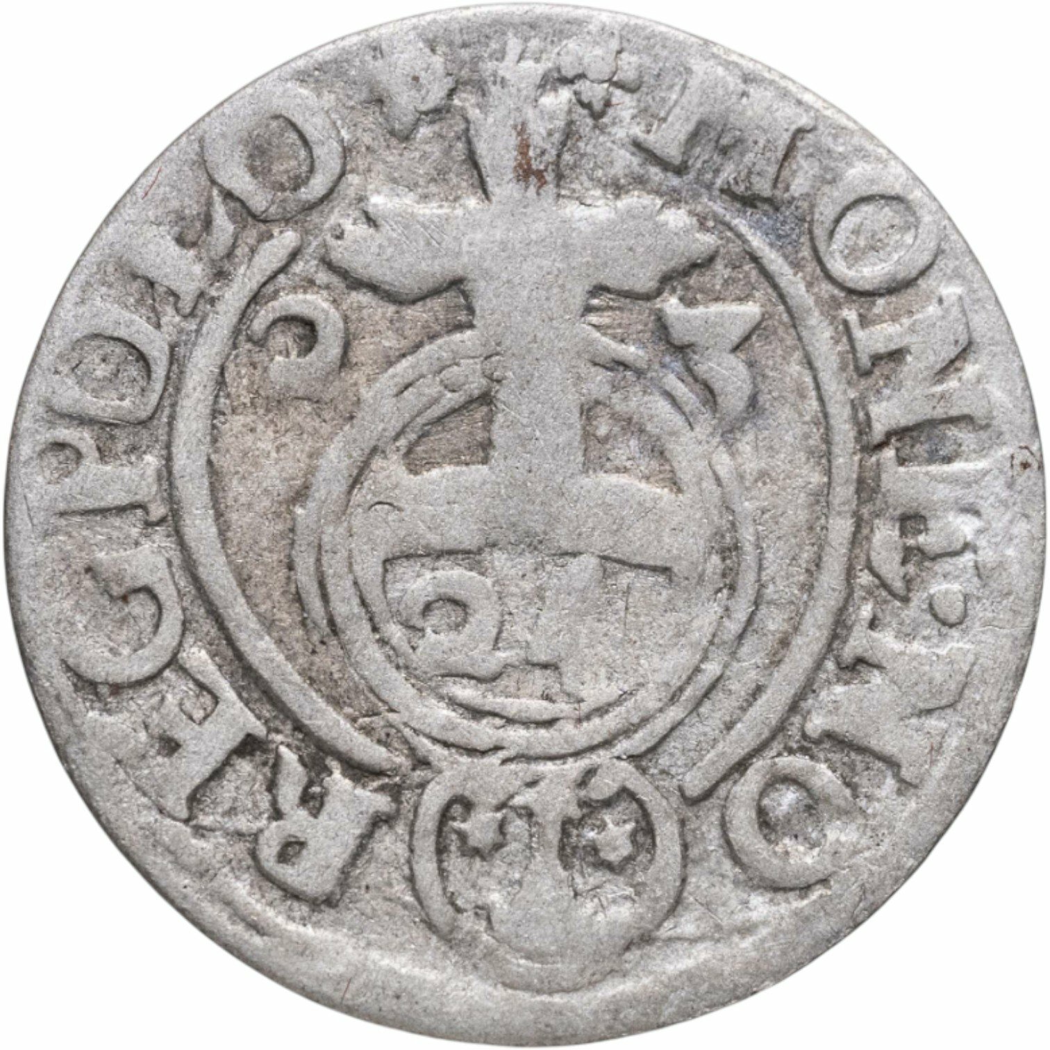 Речь Посполитая, полторак 1/24 талера 1614-1627, Сигизмунд III Ваза, Серебро, в сохранности VG-F