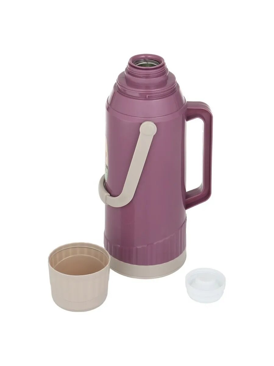 Термос 2л с стеклянной колбой и ручкой