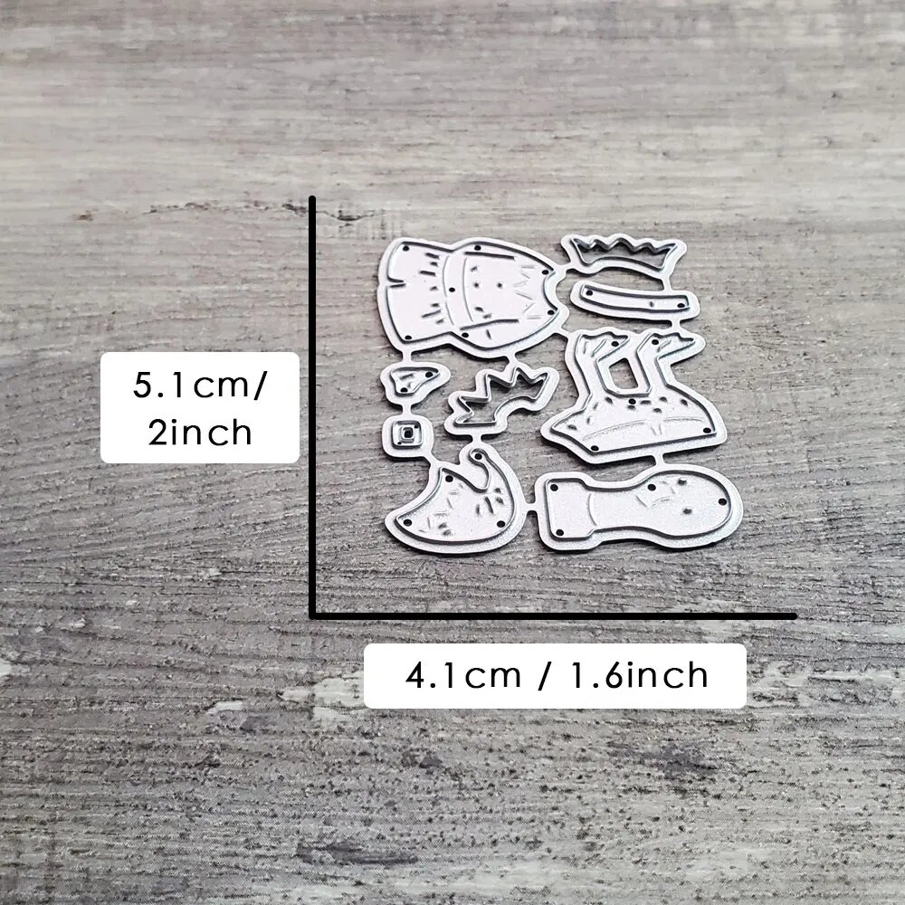 Металлические трафареты Catlove Рождественский гусь для скрапбукинга CL3472