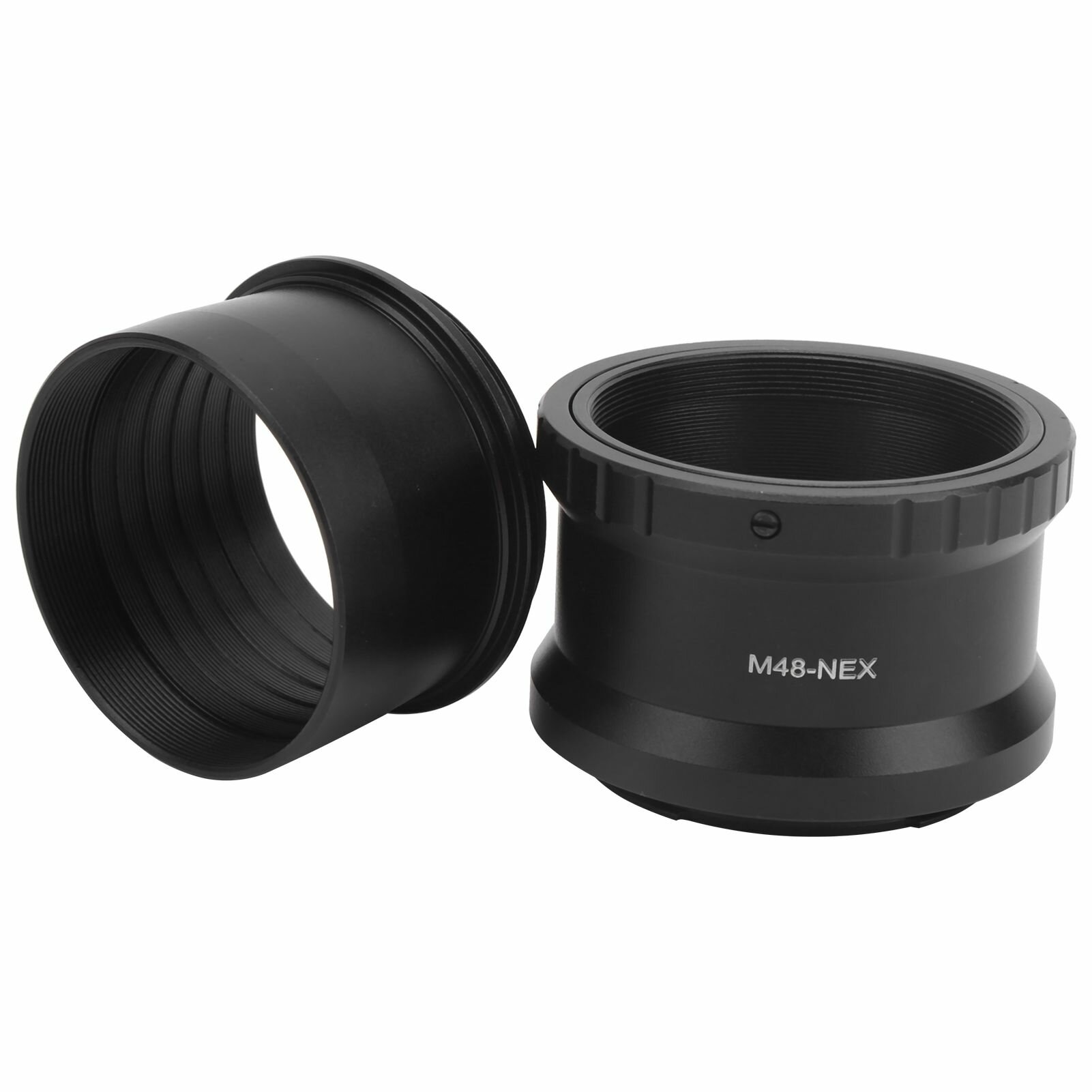 Адаптер для телескопа 2in M48x0.75mm T-тип и адаптер M48-NEX для камер Sony E, алюминий, черный