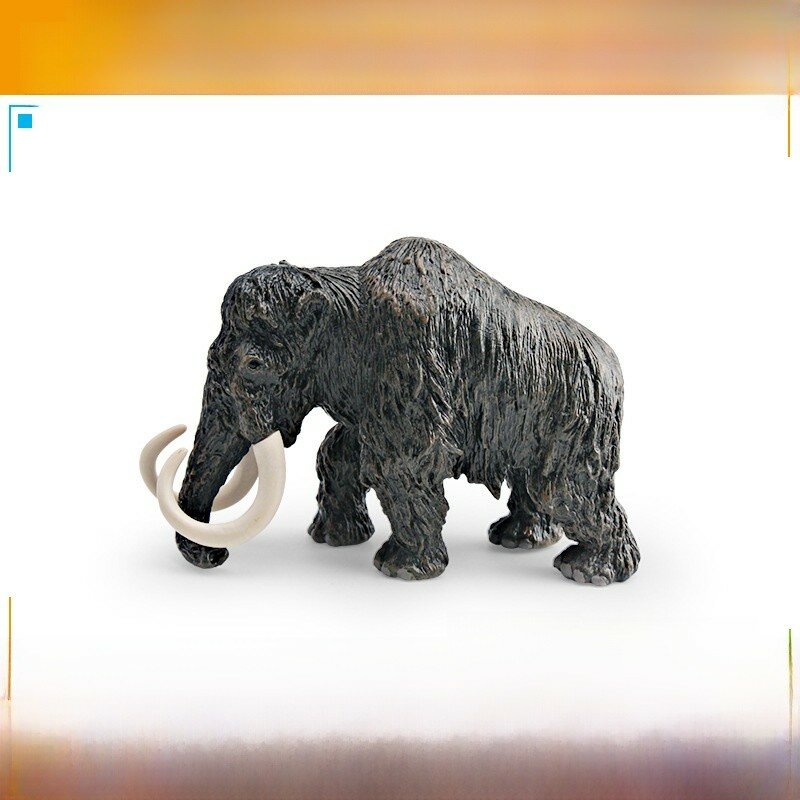 Static mammoth animal model for kids learning and collectors display