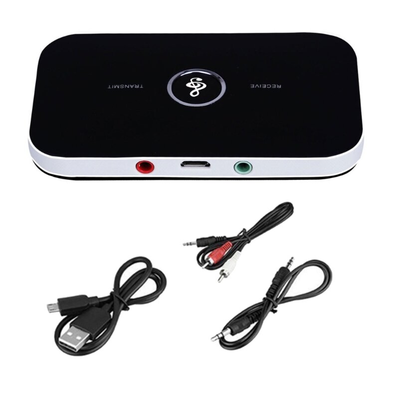 Беспроводной 3,5-мм Слуховой адаптер 2 в 1, Bluetooth-совместимый Передатчик-Приемник для Музыкальной Системы и Проводных Динамиков