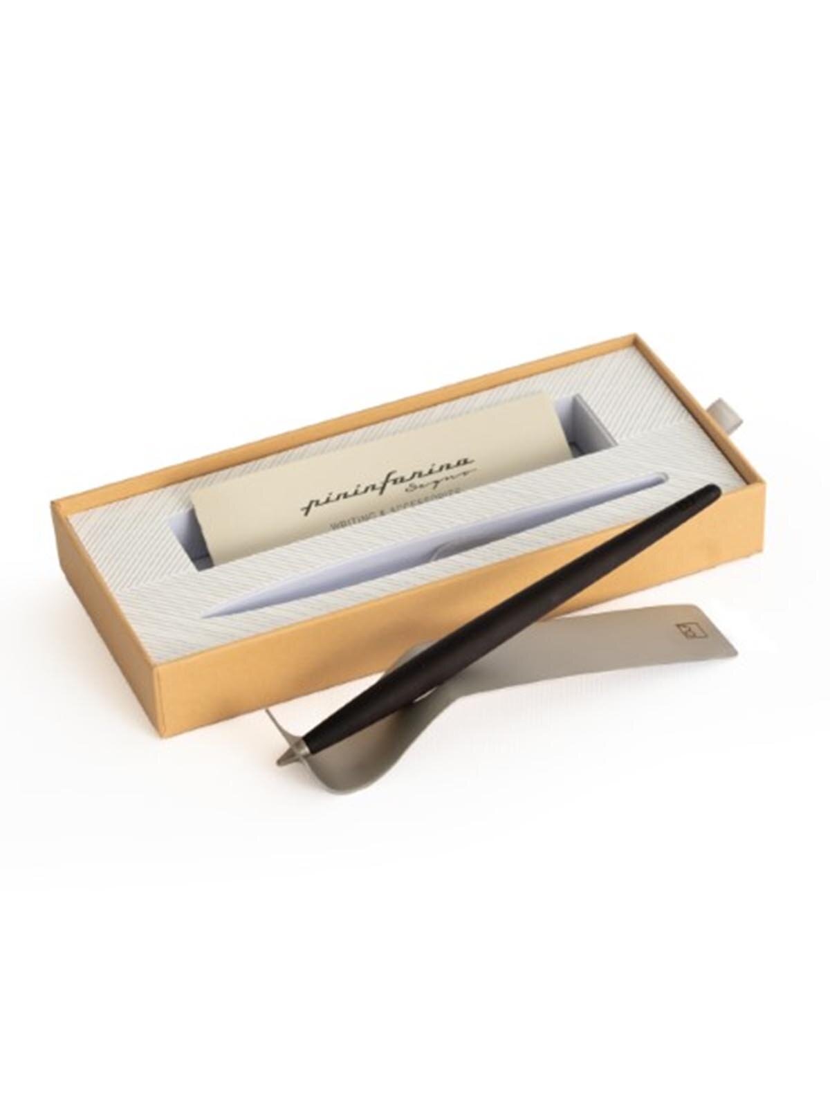 Ручка с подставкой Pininfarina Piuma A MODERN CLASSIC, в подарочной коробке, пишущий наконечник Ethergraf, FOPIUMETHCH