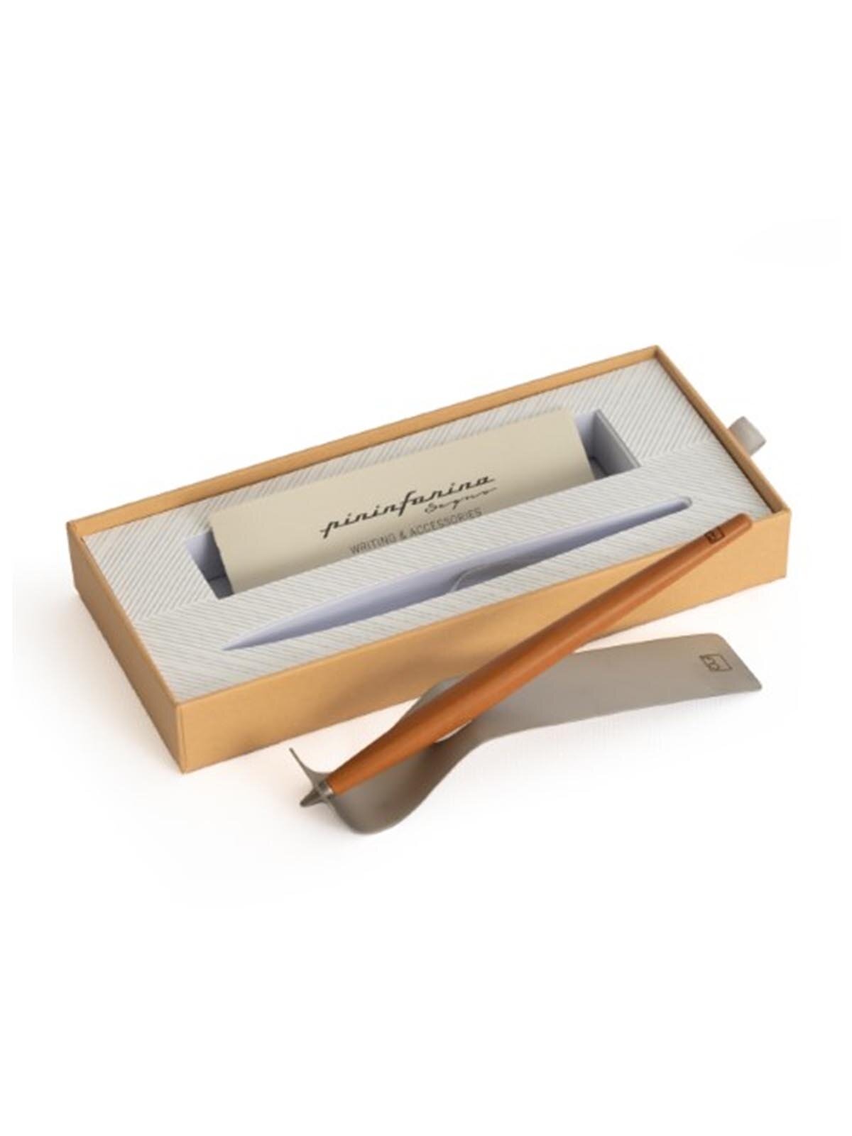 Ручка с подставкой Pininfarina Piuma A MODERN CLASSIC, в подарочной коробке, пишущий наконечник Ethergraf, FOPIUMETHPE